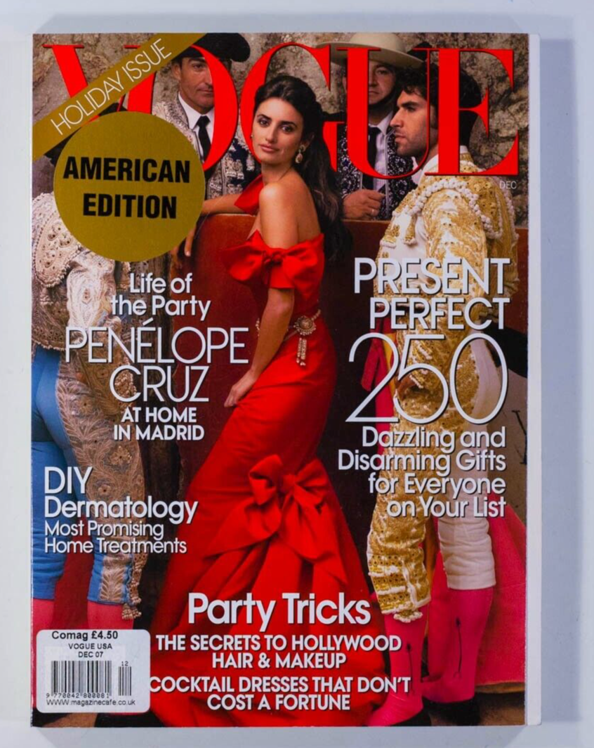 Penelope Cruz GEMMA WARD Jennifer Connelly VOGUE magazine December 200 – ELEGANTLY PAPERED ...
