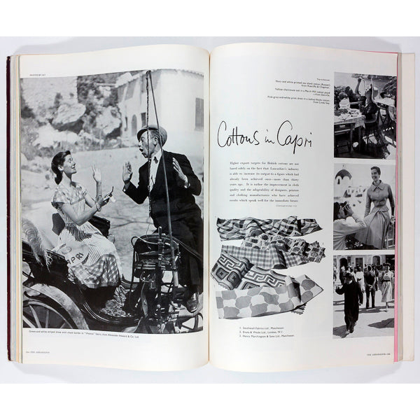 The Ambassador magazine 1949 Trude Ettinger Elsbeth Juda fashion Capri ...