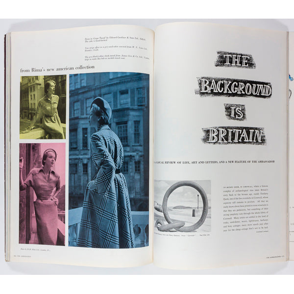 The Ambassador magazine 1949 Trude Ettinger Elsbeth Juda fashion Capri ...