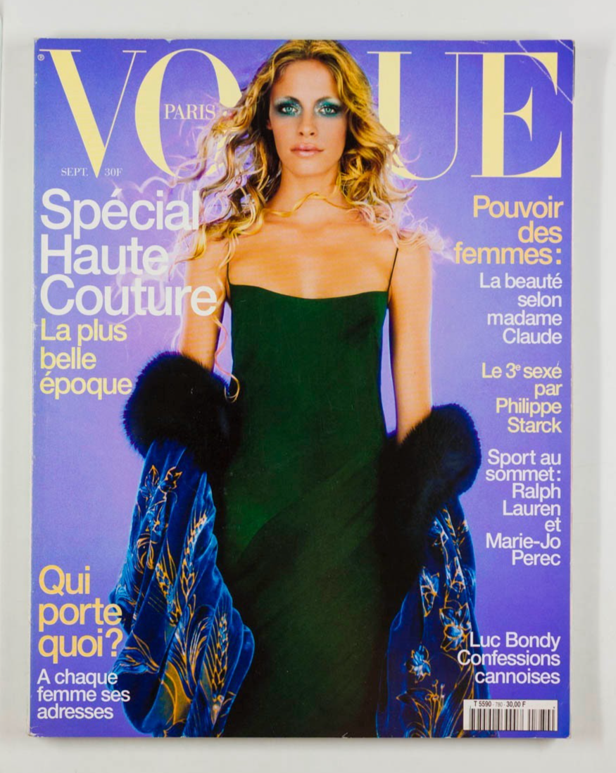 TANGA MOREAU Gianni Versace HELMUT NEWTON Couture PARIS VOGUE Septembe ...