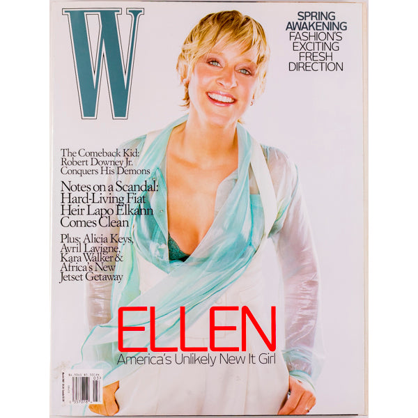 Ellen DeGeneres Robert Downey Jr Alicia Keys W Magazine March 2007 ...