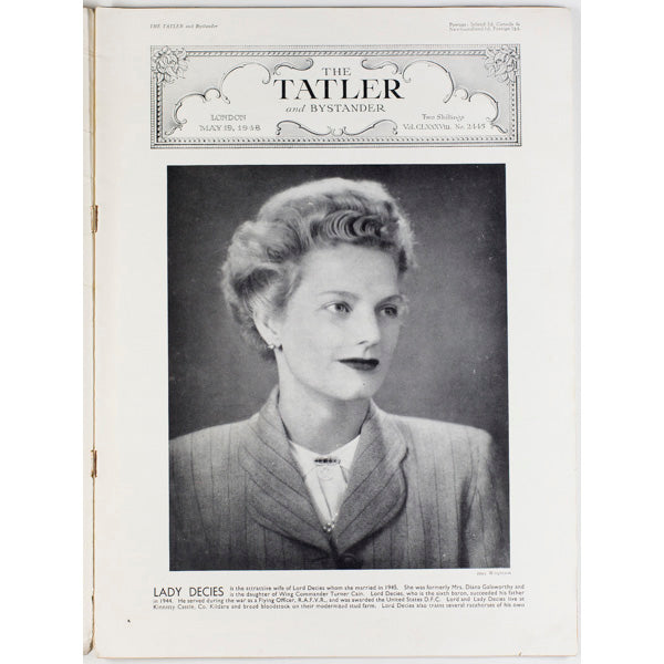 Lady Decies Angus McBean Osbert Sitwell Tatler Magazine May 1948 ...