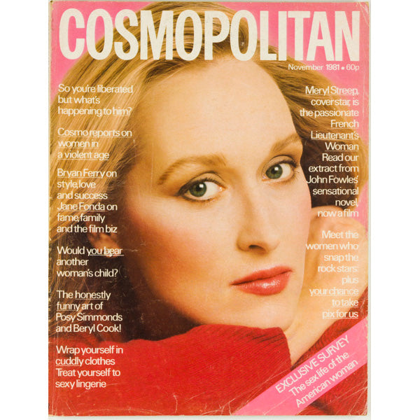 Meryl Streep ROXY MUSIC Jane Fonda COSMOPOLITAN magazine 1981 November ...